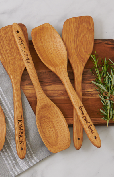 Custom Wooden Spoons with Personalized Engraving | Gifts & Favors